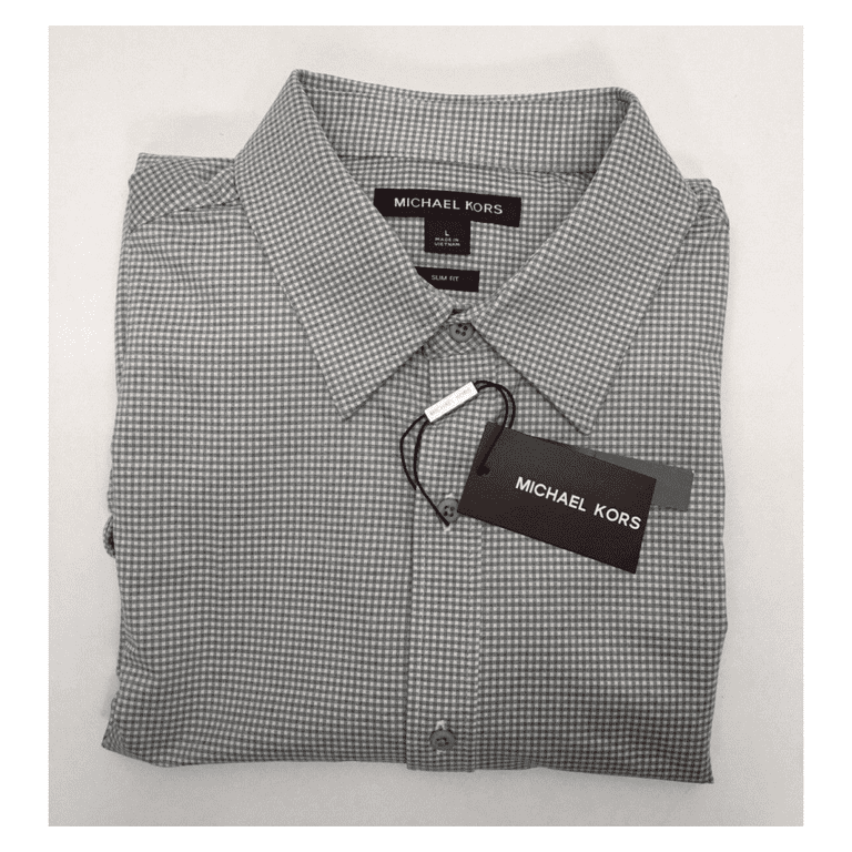 Michael kors shirts mens grey store