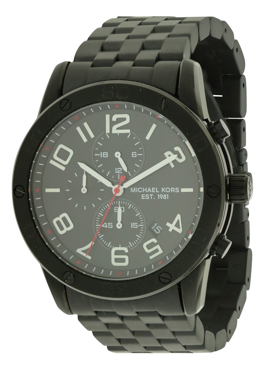 Michael Kors Men's MK8350 'Mercer' Chronograph Black Bracelet Watch ...