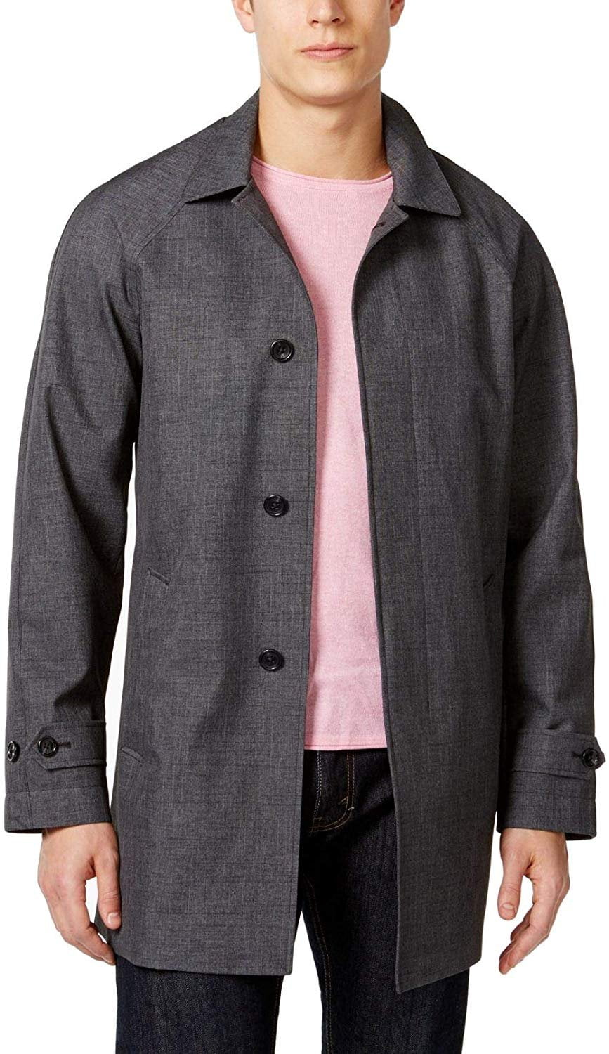 Michael Kors Men's MMK90376SL Collin Slim Fit Rain Coat - Fancy ...