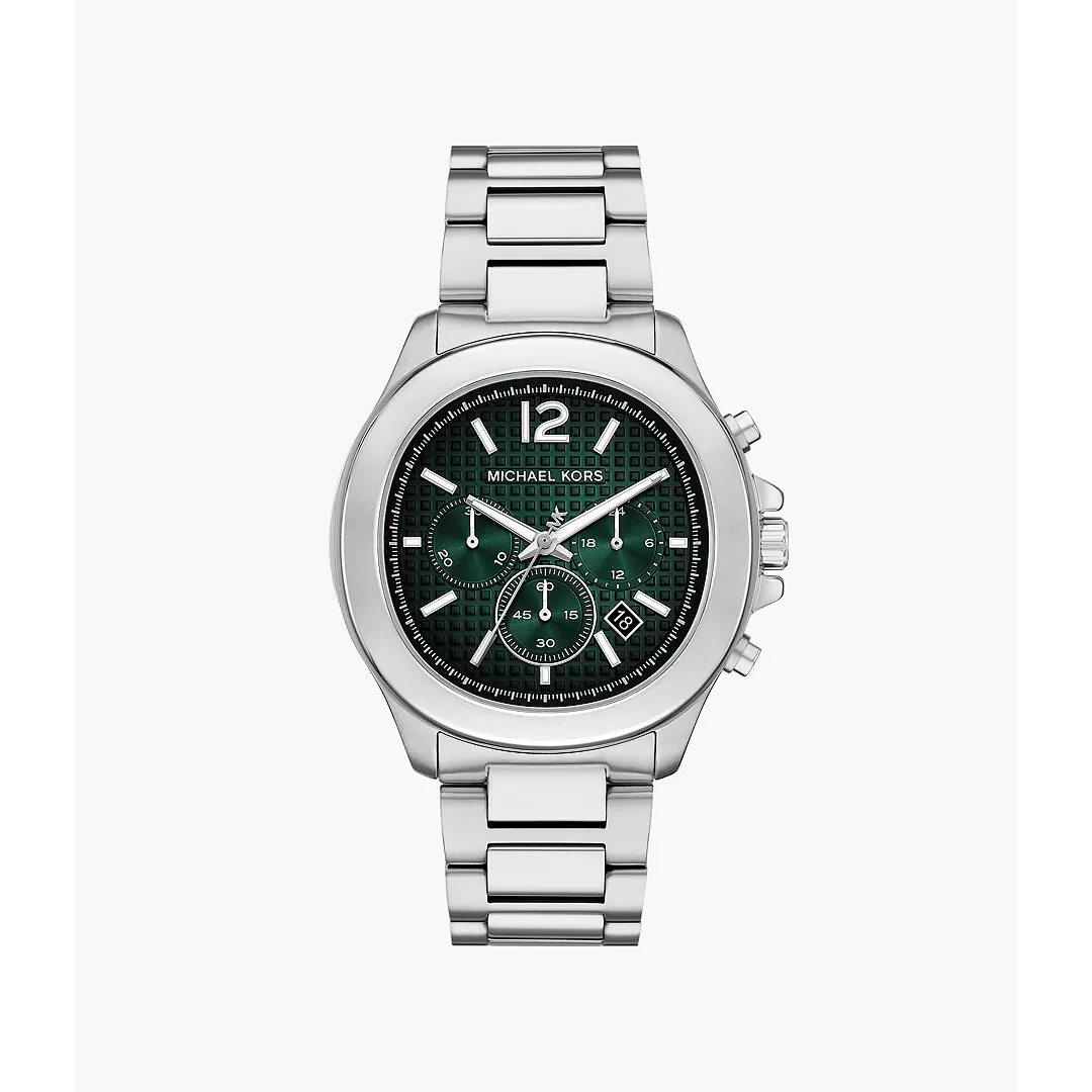 Michael Kors Men's Sage Chronograph Stainless Steel Watch - Silver ...