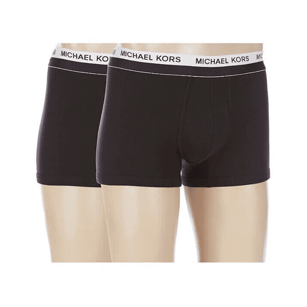 Michael Kors Men`s Ultimate Rib Trunks 2 Pack BLACK Medium - Walmart.com