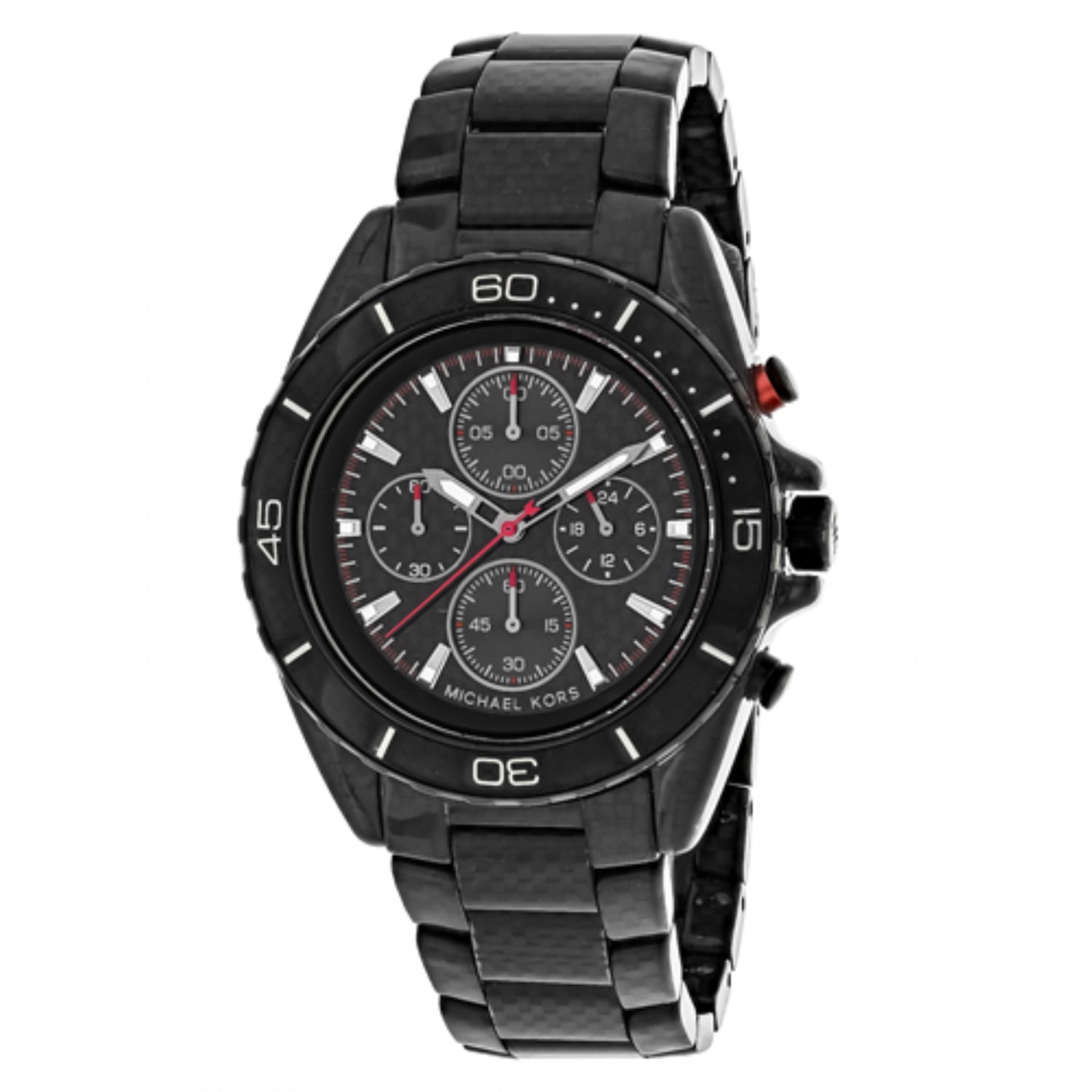 MK8455 Chronograph JetMaster Carbon Fiber Stainless Steel Bracelet ...