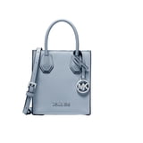 Michael Kors Mercer Extra-Small Pebbled Leather Crossbody Bag, Pale ...
