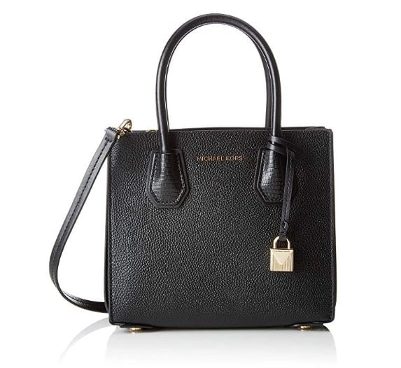 Michael Kors Mercer Medium Messenger, Women’s Cross-Body Bag, Black ...