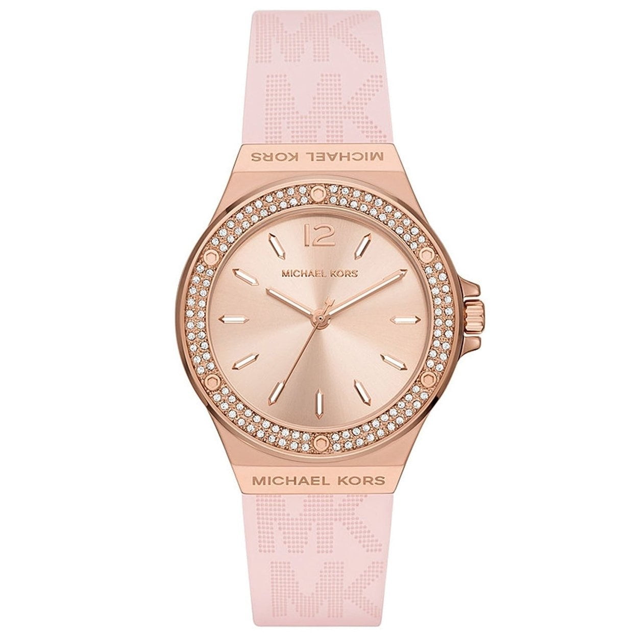 Michael Kors Mini Lenox MK7282 Womens Rose Gold Dial Watch Stainless Steel - Walmart.com