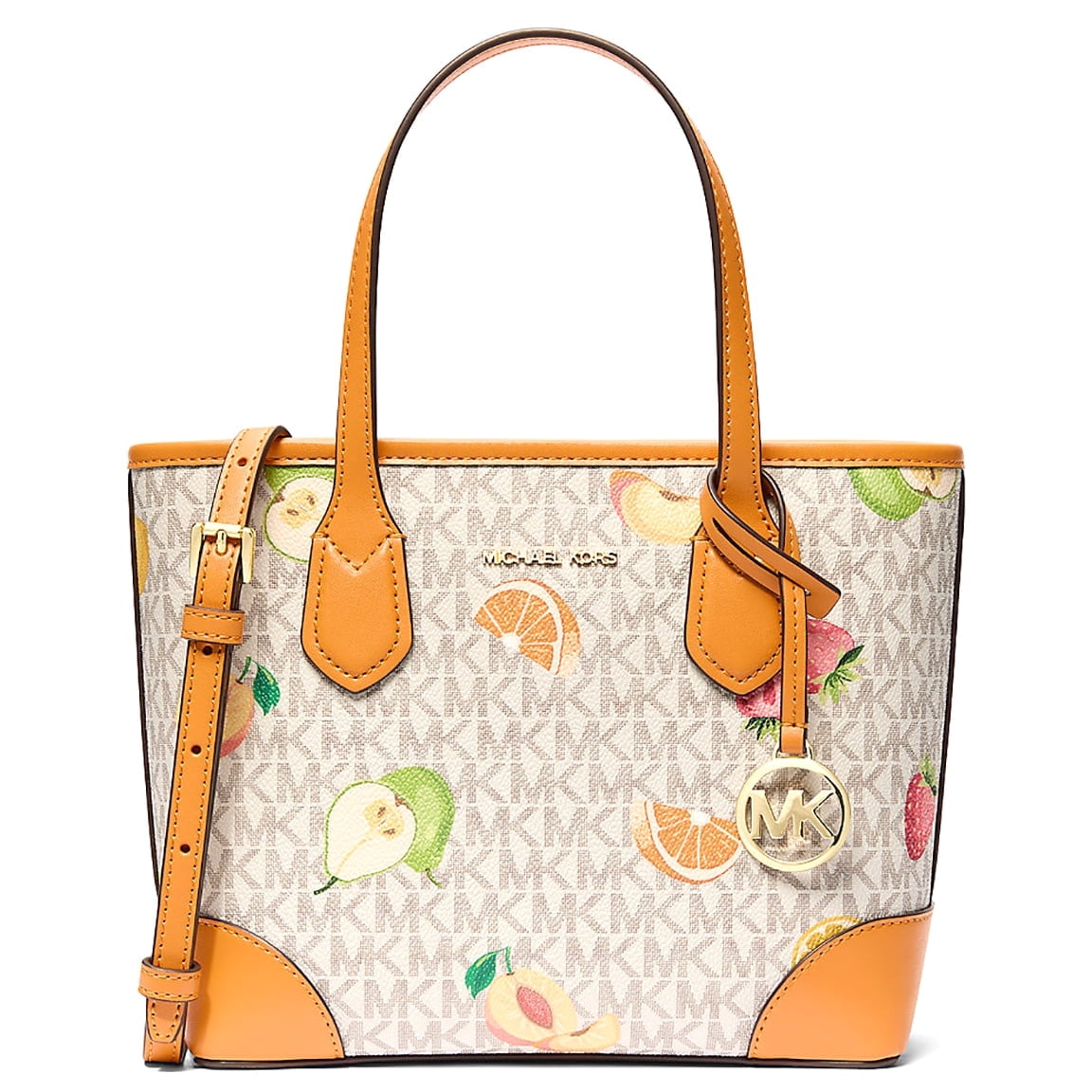 Michael Kors Women’s Eva Extra-Small Printed Signature Logo Convertible ...
