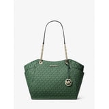 Michael Kors Women's Outlet Jet Set Large Signature Logo Shoulder Bag ...