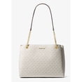 Michael Kors Soho Medium Signature Logo Tote Bag Vanilla Chain ...