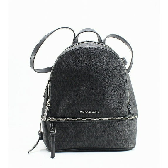 Michael Kors PVC Leather Signature Rhea Zip Designer Backpack - Walmart.com