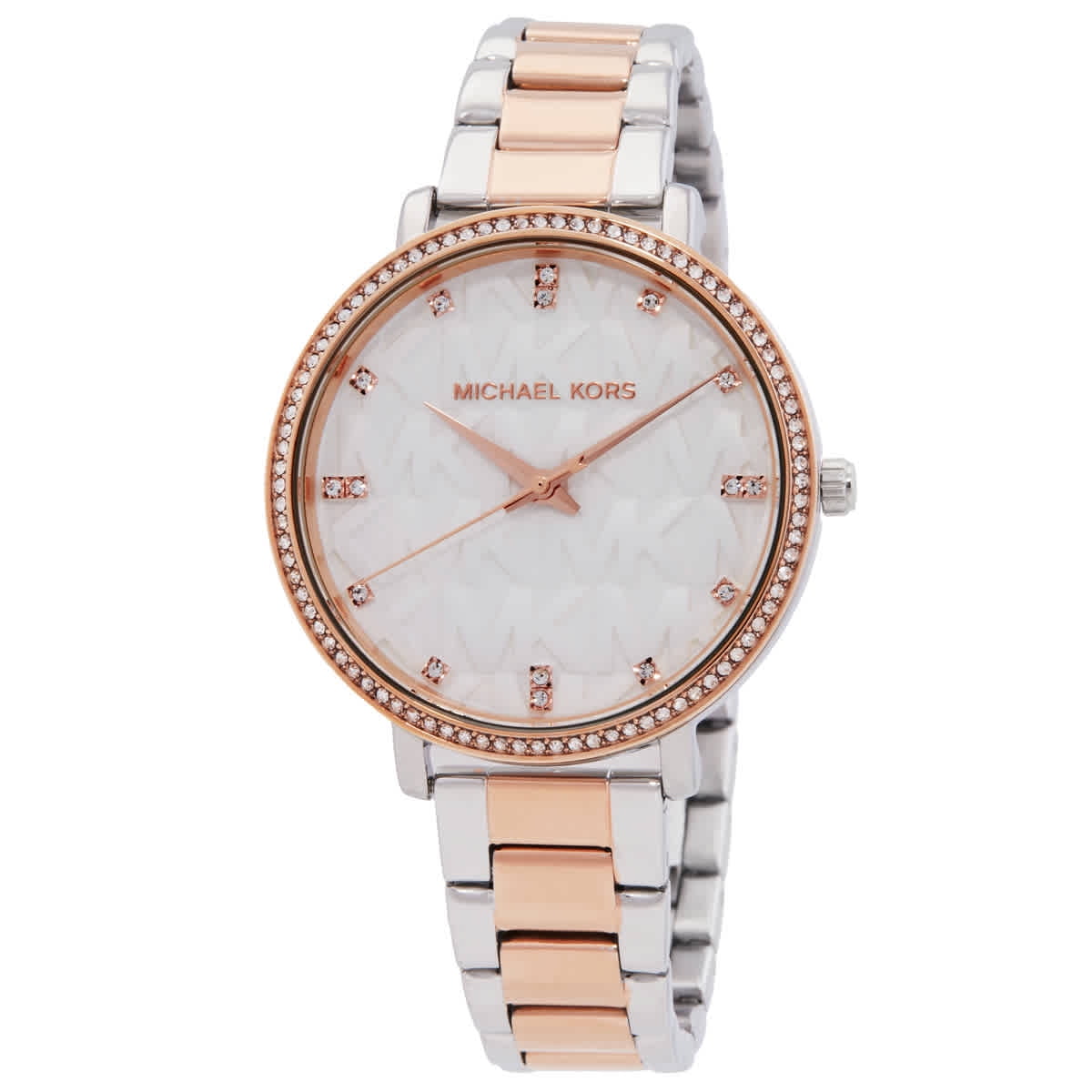 Michael Kors Pyper Quartz Crystal White Dial Ladies Watch MK4667 ...