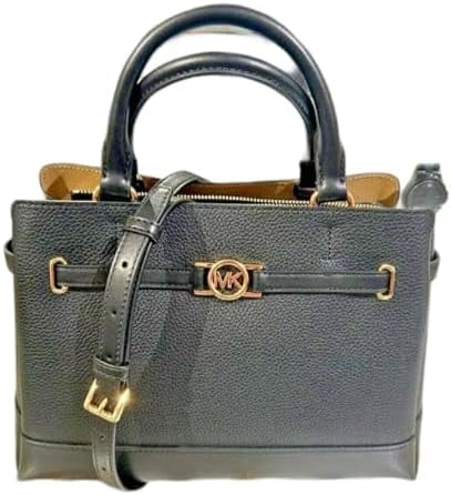 Michael Kors Reed Large Leather CZ Belted Crossbody Satchel Handbag ...