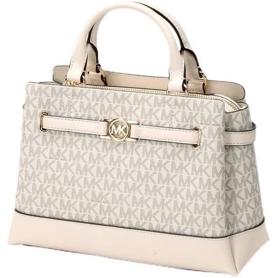 Michael Kors Reed Small Leather CZ Belted Logo Charm Crossbody Satchel ...