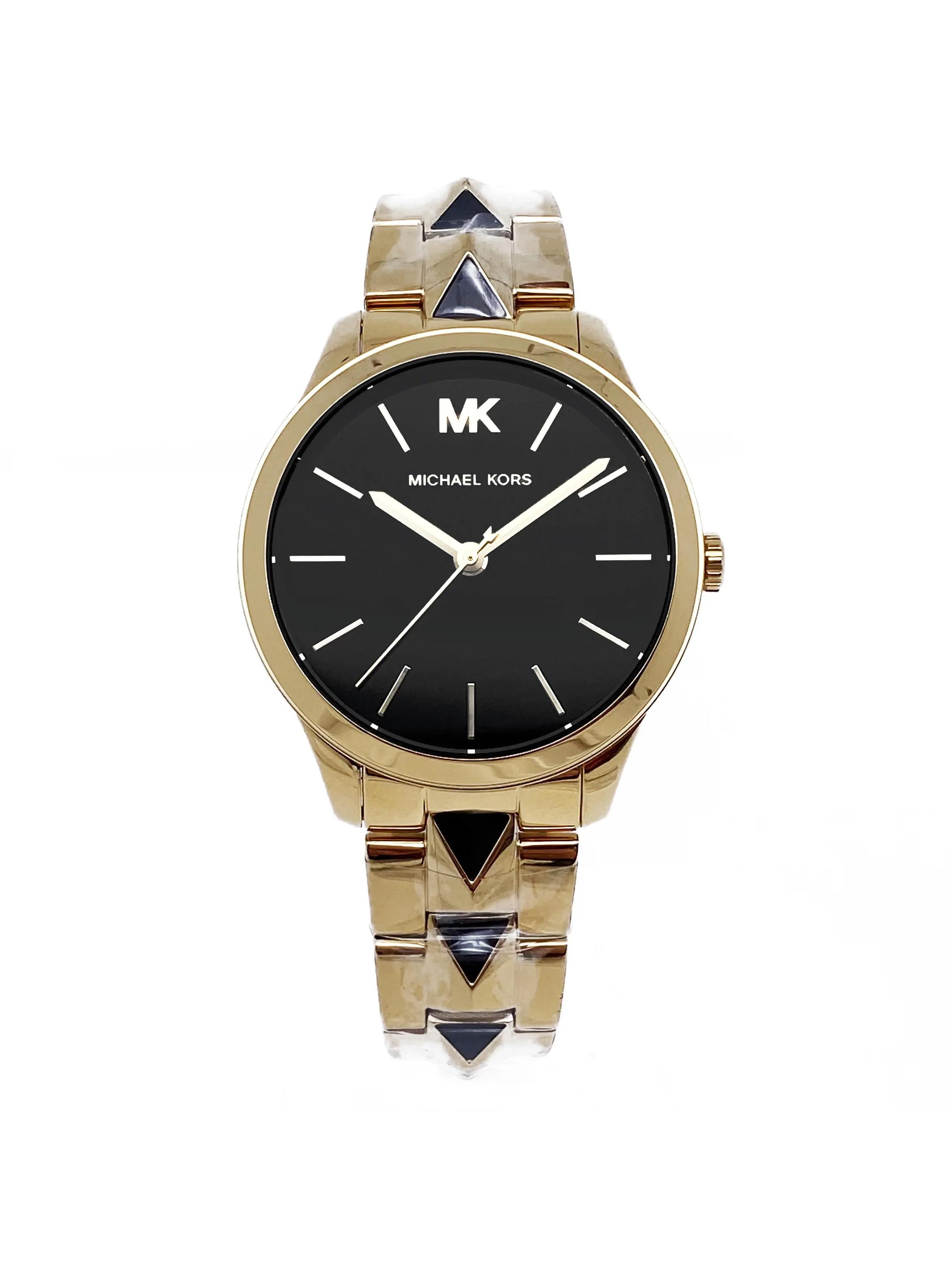Michael Kors Original Runway Mercer Steel 38mm Quartz Ladies Wristwatch ...
