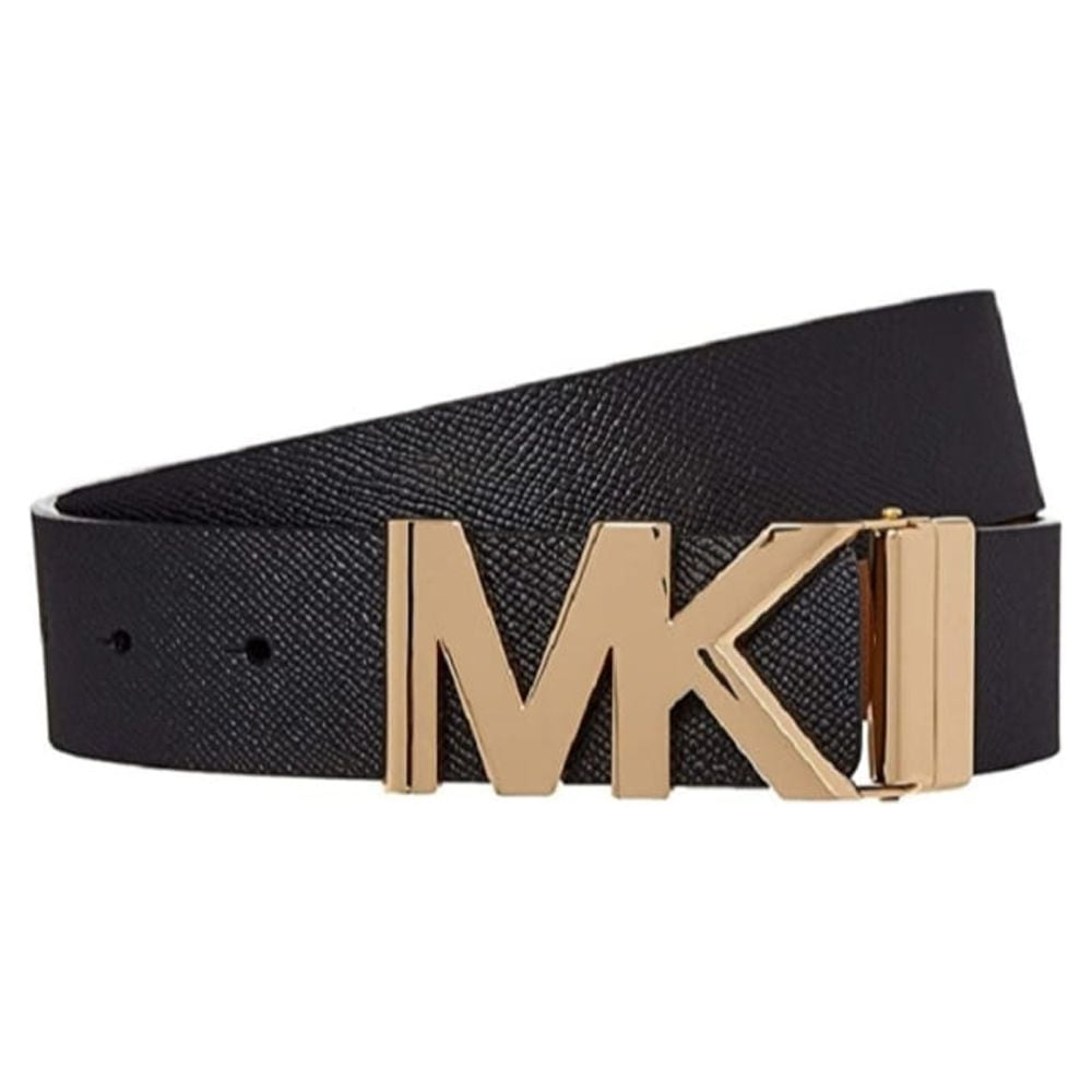 Michael Kors Saffiano Leather Reversible MK Logo Plaque Buckle Belt, Small - Walmart.com