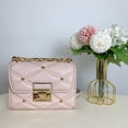 Michael Kors Serena Small Studded Flap Crossbody Vegan Material ...