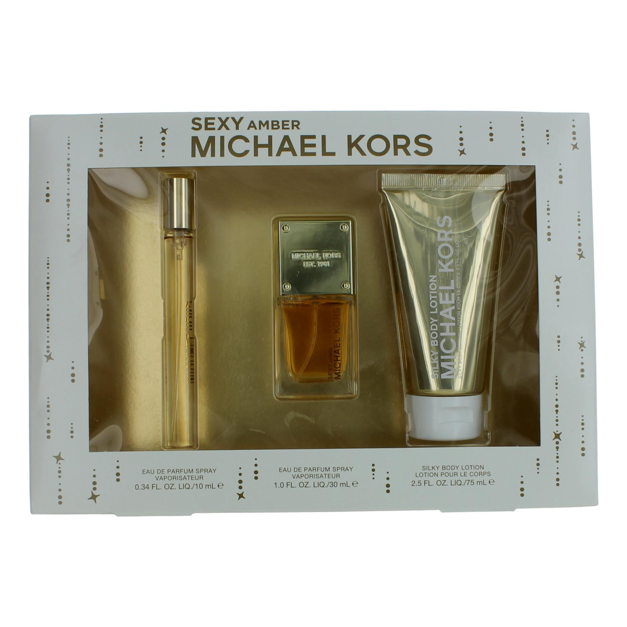 Michael Kors Sexy Amber by Michael Kors, 3 Piece Gift Set fo - Walmart.com