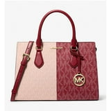 Michael Kors Women's Sheila Medium Two-Tone Metallic Signature Logo ...