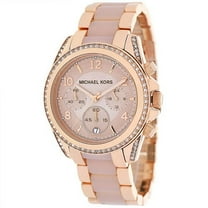 Michael Kors Original Women's Parker Chronograph Wrist Watch, Gold-Tone ...