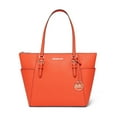Michael Kors Women's Charlotte Large Saffiano Leather Top-Zip Tote Bag ...