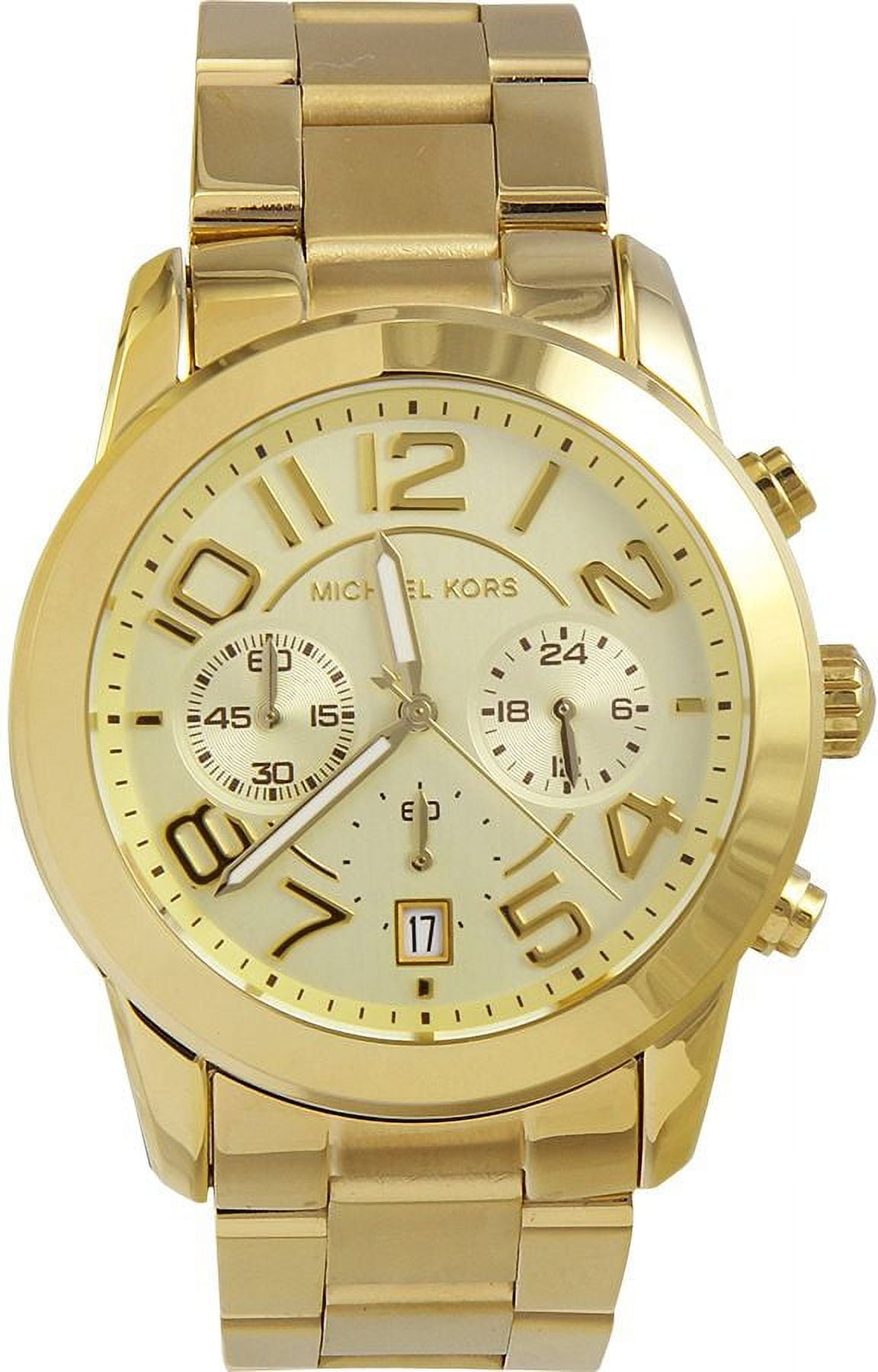 Michael Kors Women's Chronograph Mercer Gold-Tone Bracelet Michael Kors Women's Chronograph Mercer Gold-Tone Bracelet