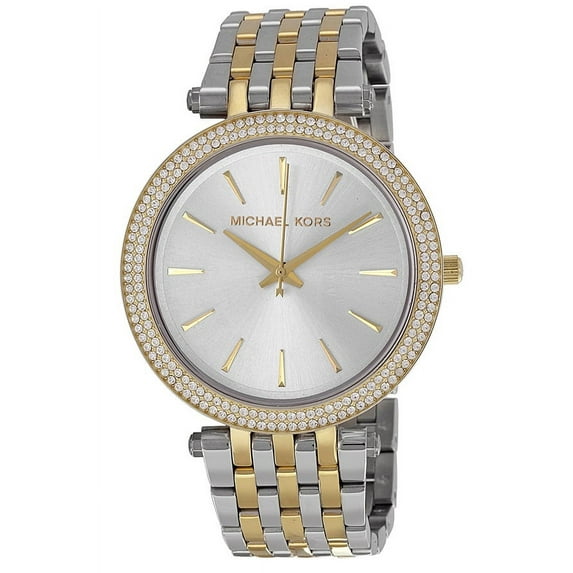 Michael Kors Original Women's Wrist Watch, Darci Pavé Stainless Steel ...