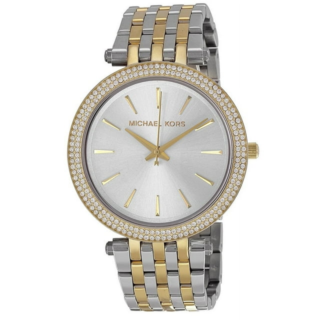 Michael Kors Original Women's Wrist Watch, Darci Pavé Stainless Steel ...