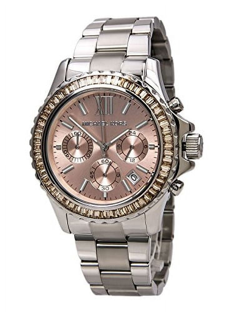 Michael Kors Women's Everest Chronograph Gold Dial Stainless Steel ...