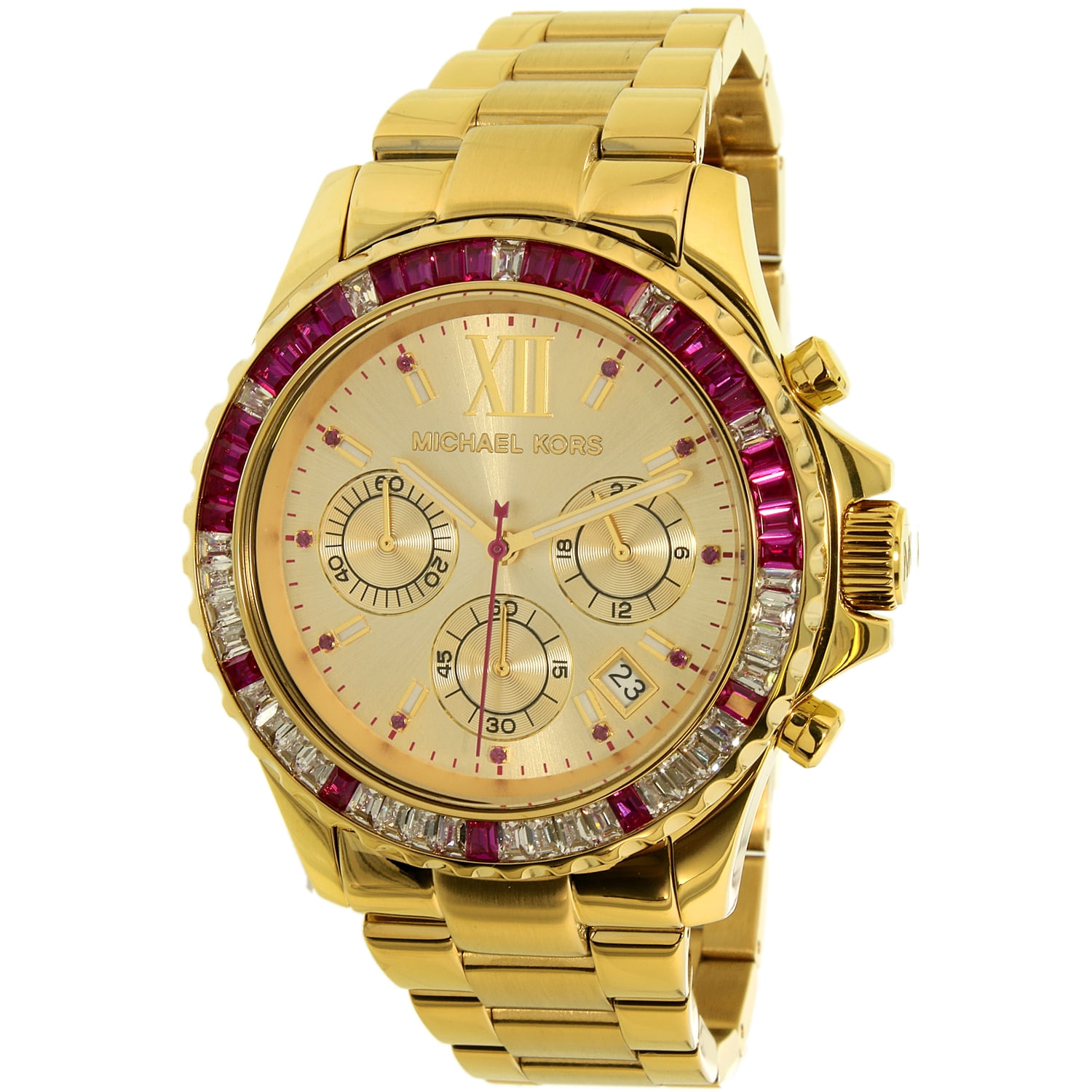 Michael Kors Lady's Everest Gold Stainless-Steel Quartz Fashion Watch ...