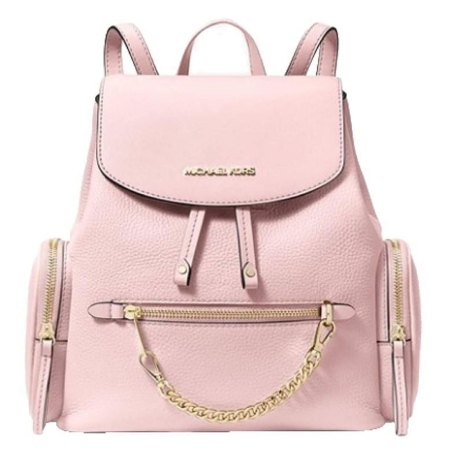 Michael Kors Women's Jet Set Medium Powder Blush Pink Leather ...