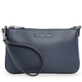 Michael Kors Women's Jet Set Small Pebbled Leather Convertible Wristlet ...