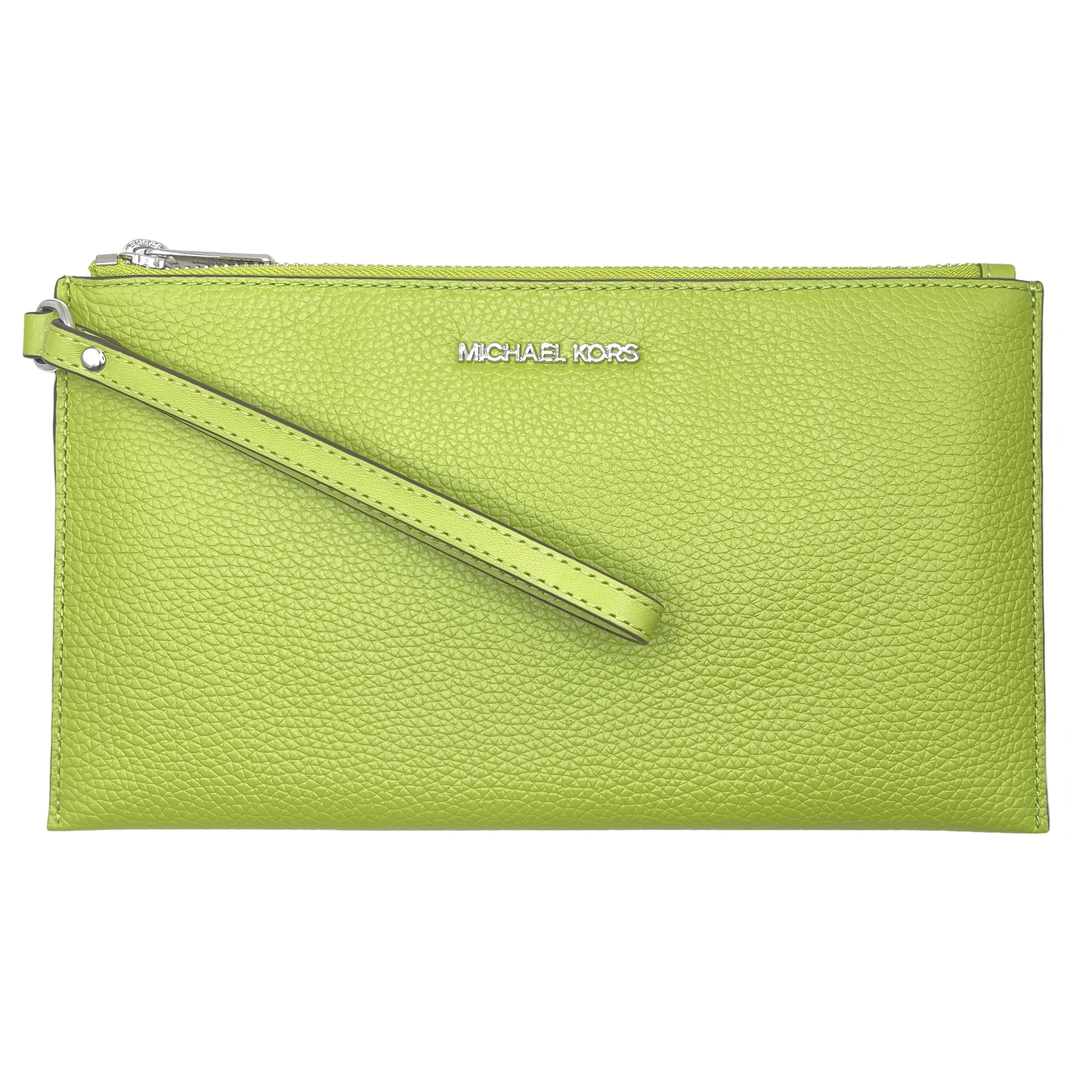 Michael Kors Women's Jet Set Travel Large Top Zip Pebbled Leather ...