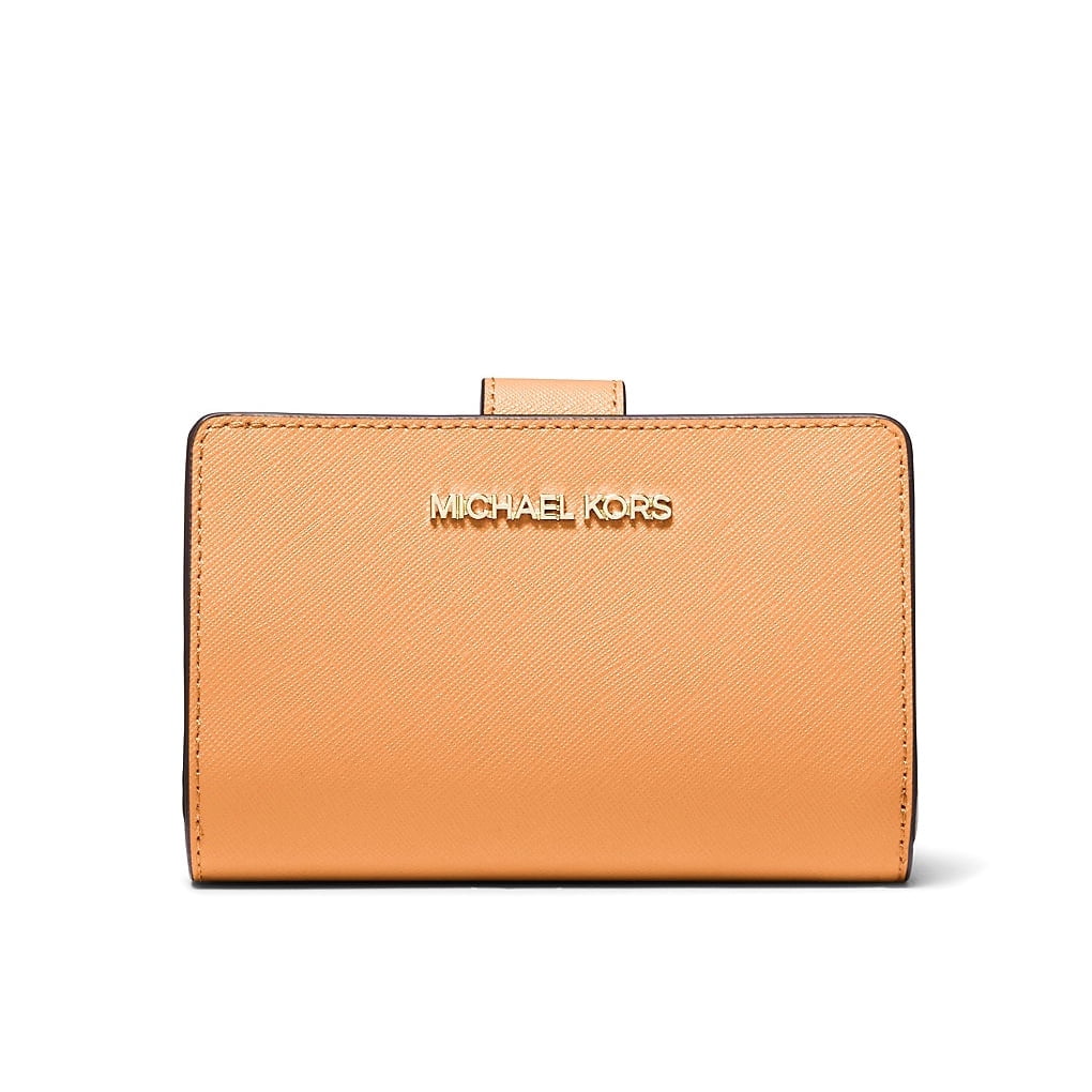Michael Kors Women's Jet Set Travel Medium Bifold Saffiano Leather ...