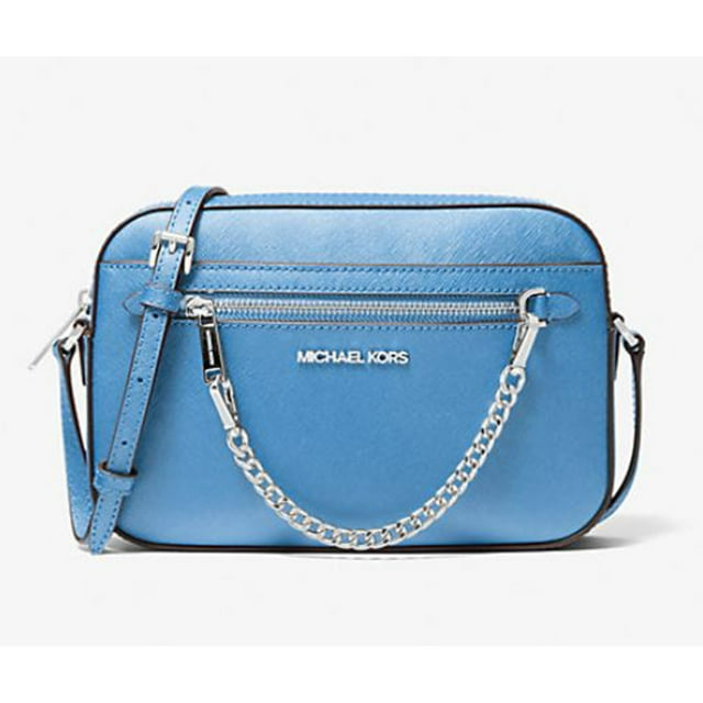 Michael Kors Women’s Leather Jet Set Crossbody Bag ,Blue - Walmart.com