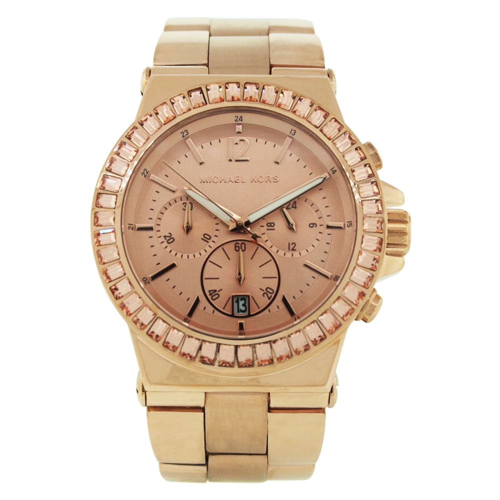Michael Kors Women's MK5412 Dylan Rose-Tone Watch - Walmart.com