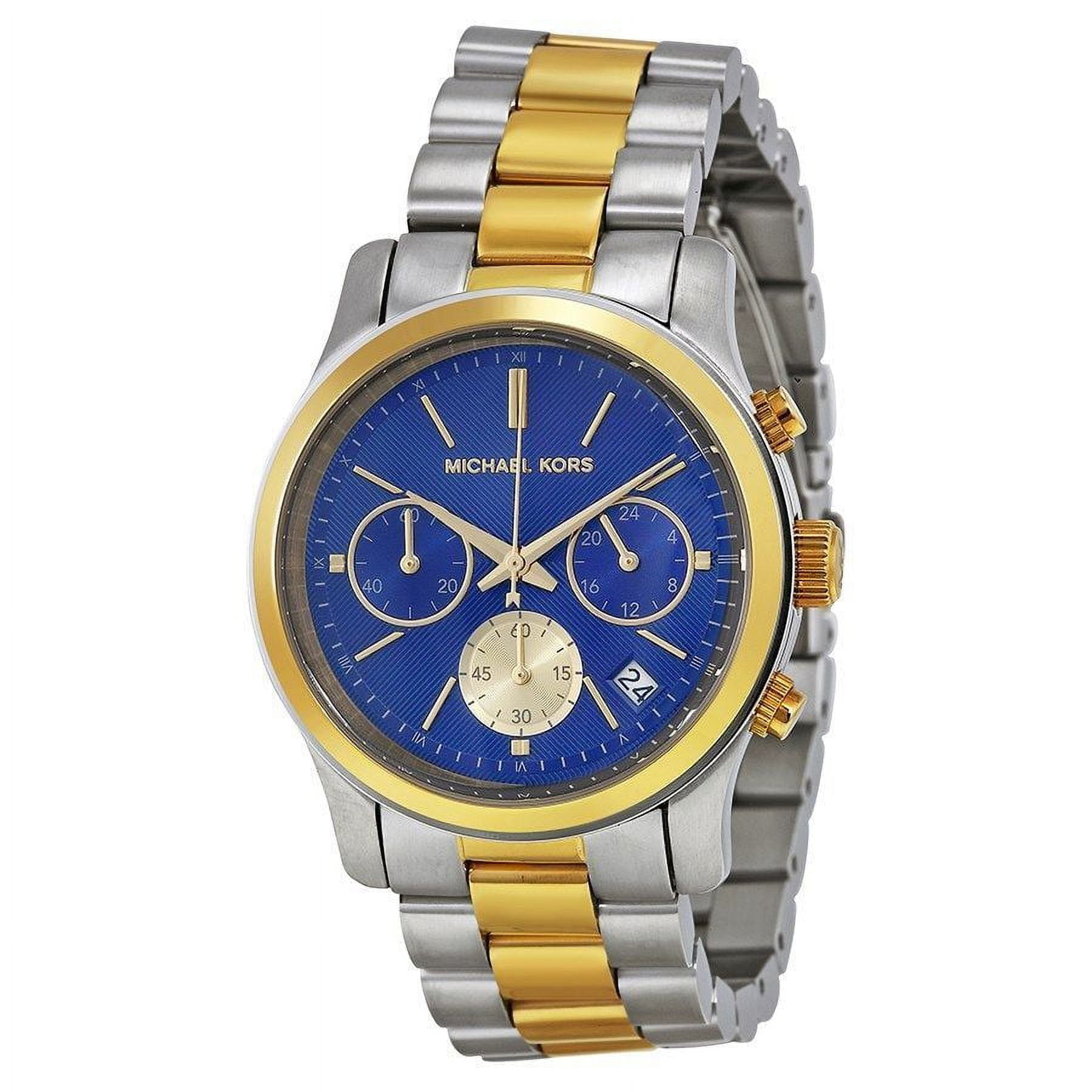 Michael Kors Women's MK6165 'Runway' Chronograph Two-Tone Stainless ...