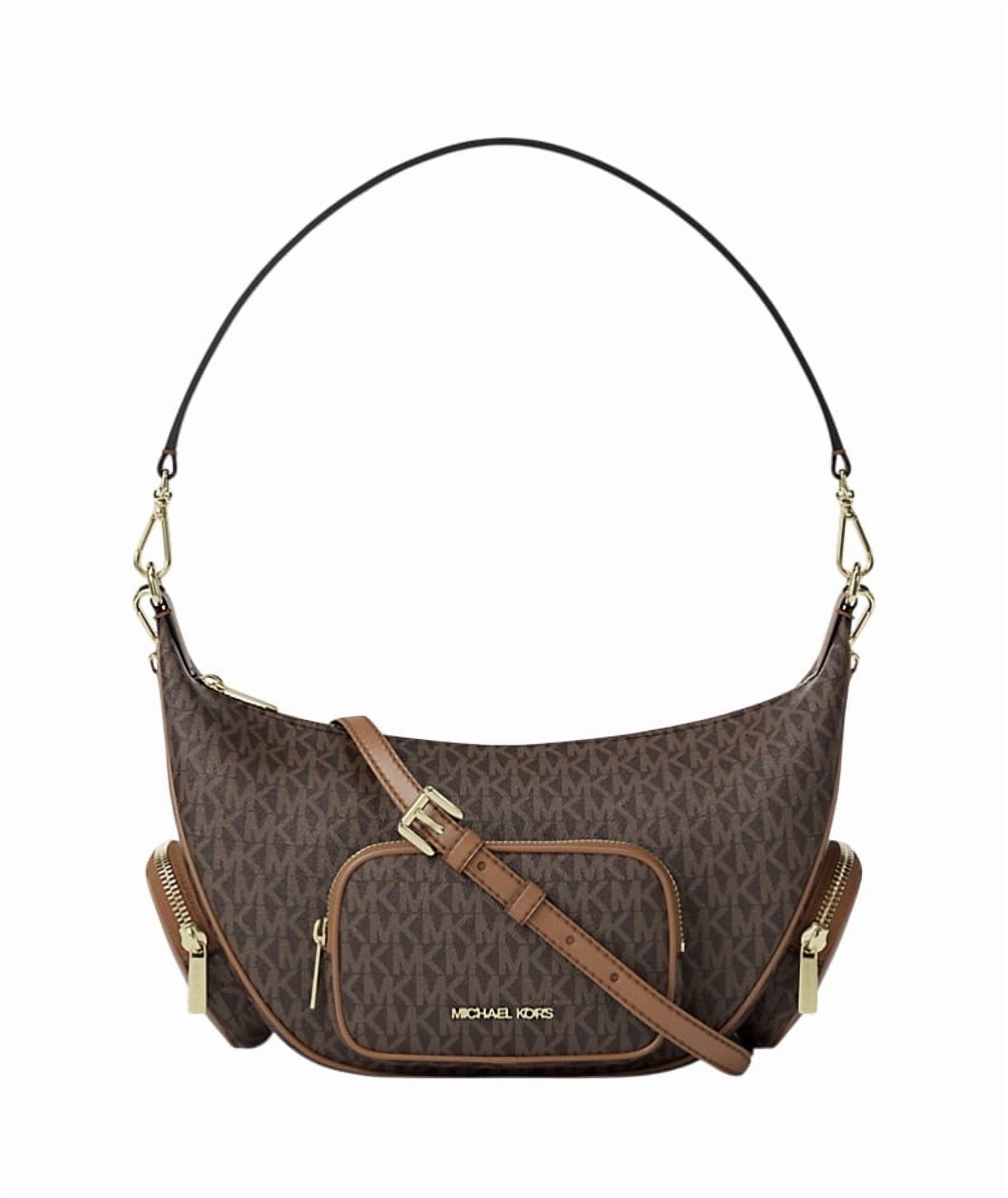 Michael Kors Women’s Merritt Medium Signature Logo Convertible Shoulder ...