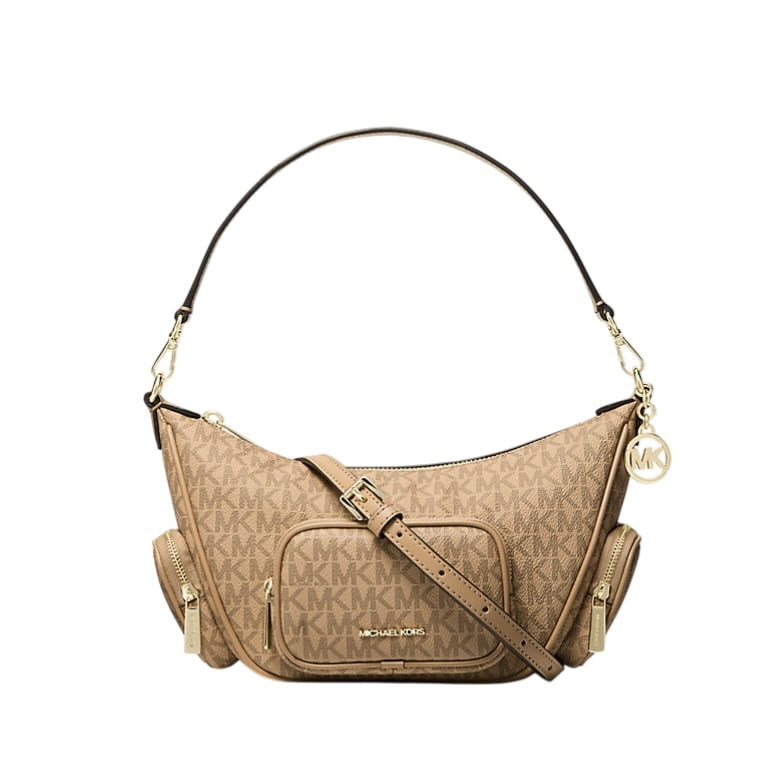 Michael Kors Women’s Merritt Small Signature Logo Convertible Shoulder ...