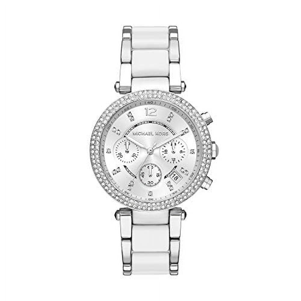 Michael Kors Women's Parker Acetate and Stainless Steel Watch MK6354 ...
