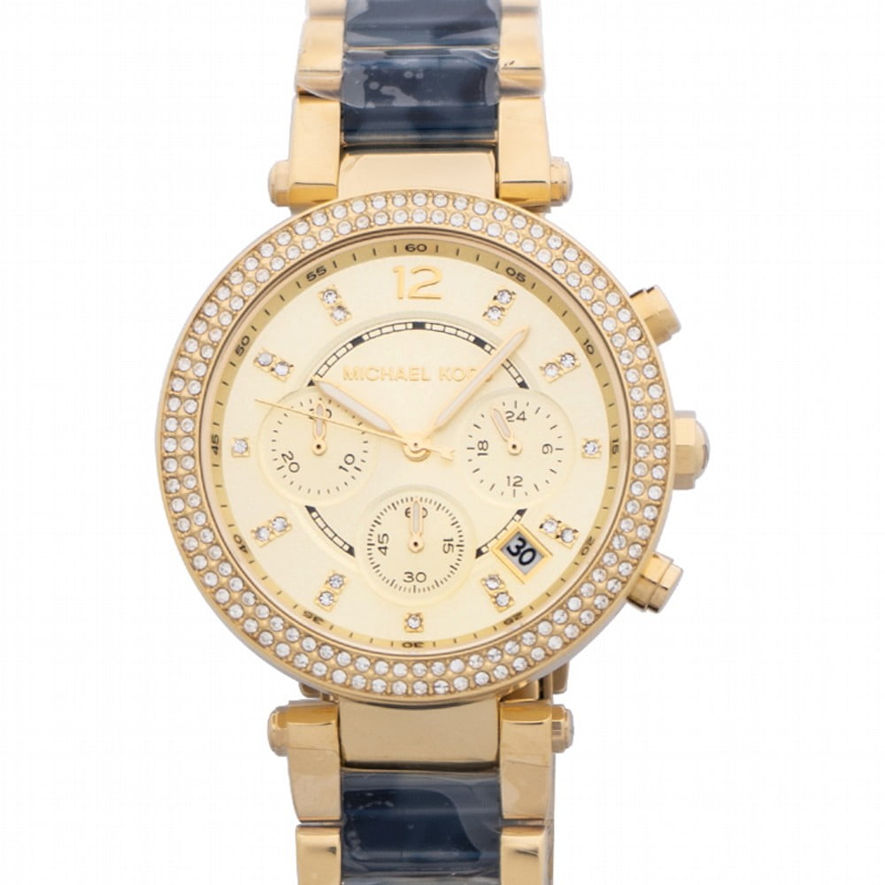 Michael Kors Women's Parker MK6238 Gold Stainless-Steel Quartz Fashion ...