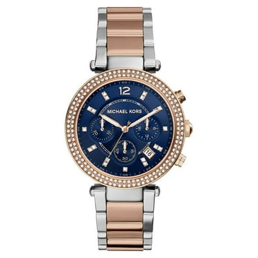 Michael Kors Women's Parker Chronograph Gold-Tone Stainless Steel Watch ...