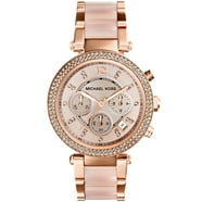 Michael Kors Women's Bradshaw Chronograph Gold-Tone Watch, Rose-Tone ...