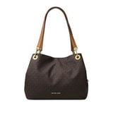Michael Kors Women's Raven MK Signature PVC Shoulder Tote Bag - Walmart.com