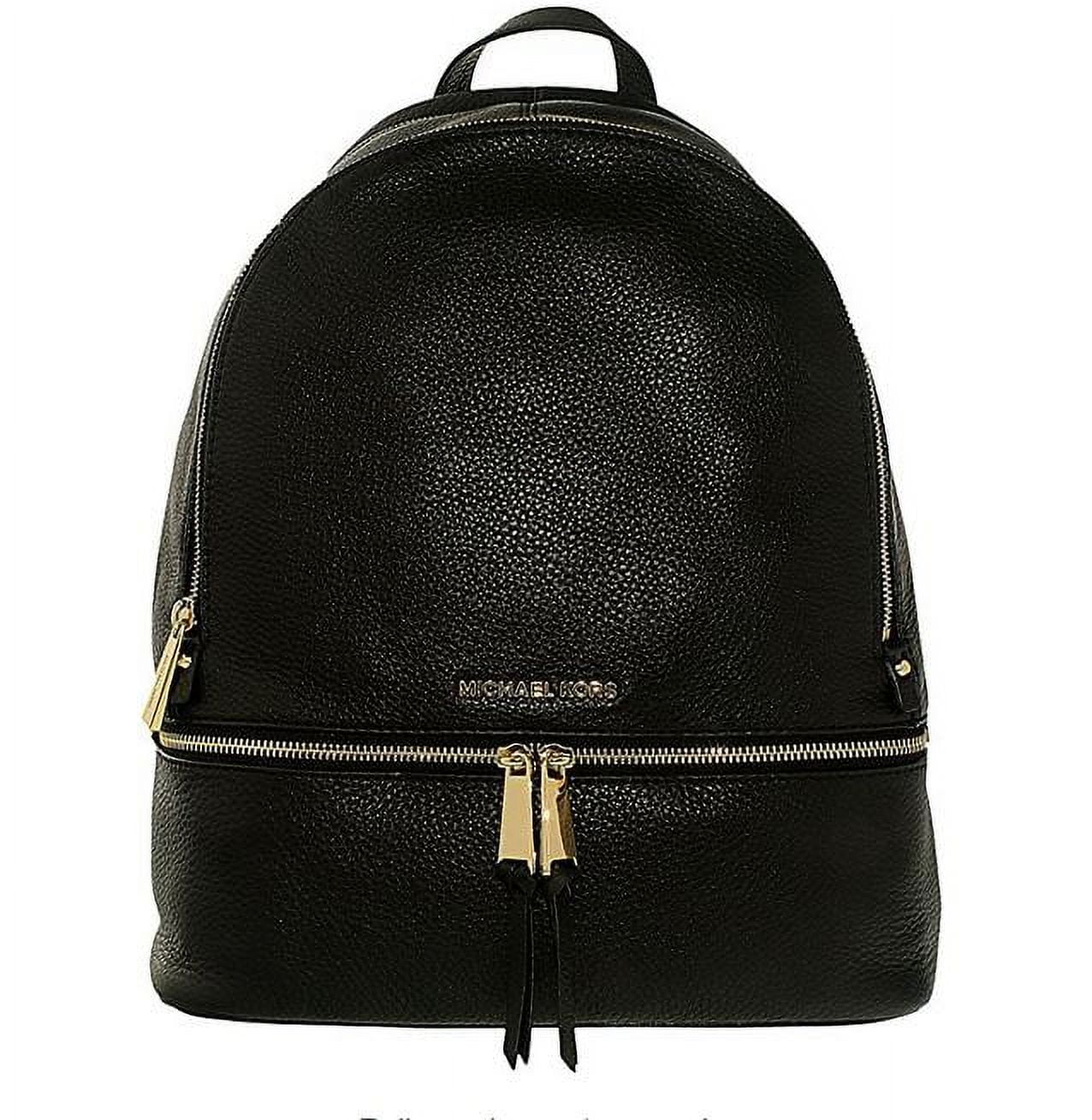 Michael Kors Women's Rhea Zip Large Leather Backpack, Black - Walmart.com