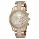 Michael Kors Women's Ritz Rose Gold-Tone Chronograph Watch MK6307 ...