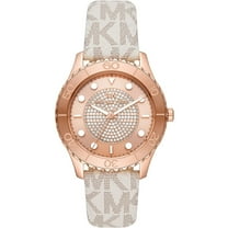 Michael Kors Women's Parker Chronograph Rose Gold-Tone Stainless Steel ...