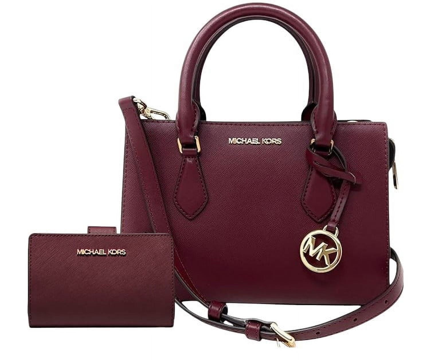 Michael Kors Women's Sheila Small Faux Saffiano Leather Satchel With ...