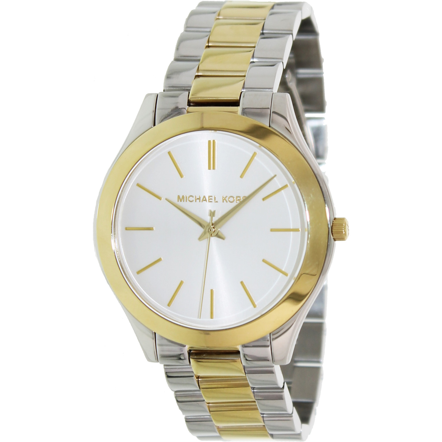 Michael Kors Women's Slim Runway Gold-Tone Watch 42mm MK3179 - Walmart.com