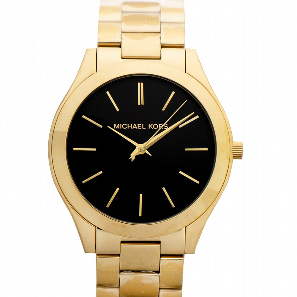 Michael Kors Women's Slim Runway MK3478 Gold Stainless-Steel Michael Kors Women's Slim Runway MK3478 Gold Stainless-Steel