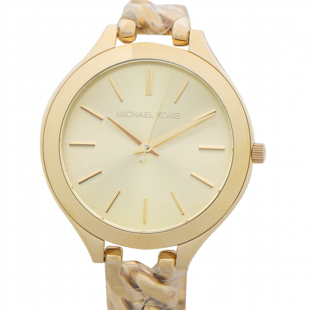 Michael Kors Women's Slim Runway Watch Quartz Mineral Crystal MK3222 ...