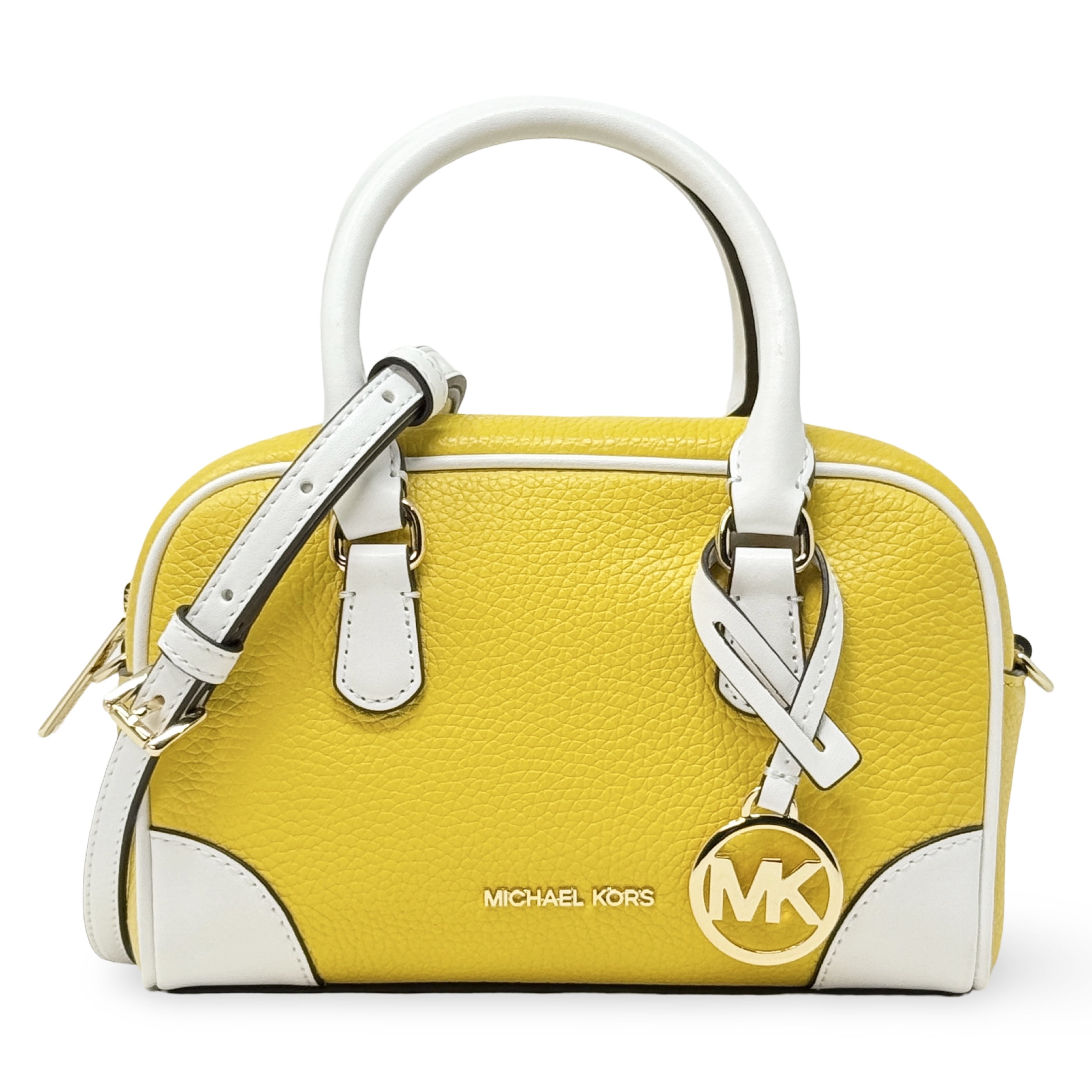 Michael Kors Women's Thompson Extra-Small Two-Tone Pebbled Leather ...